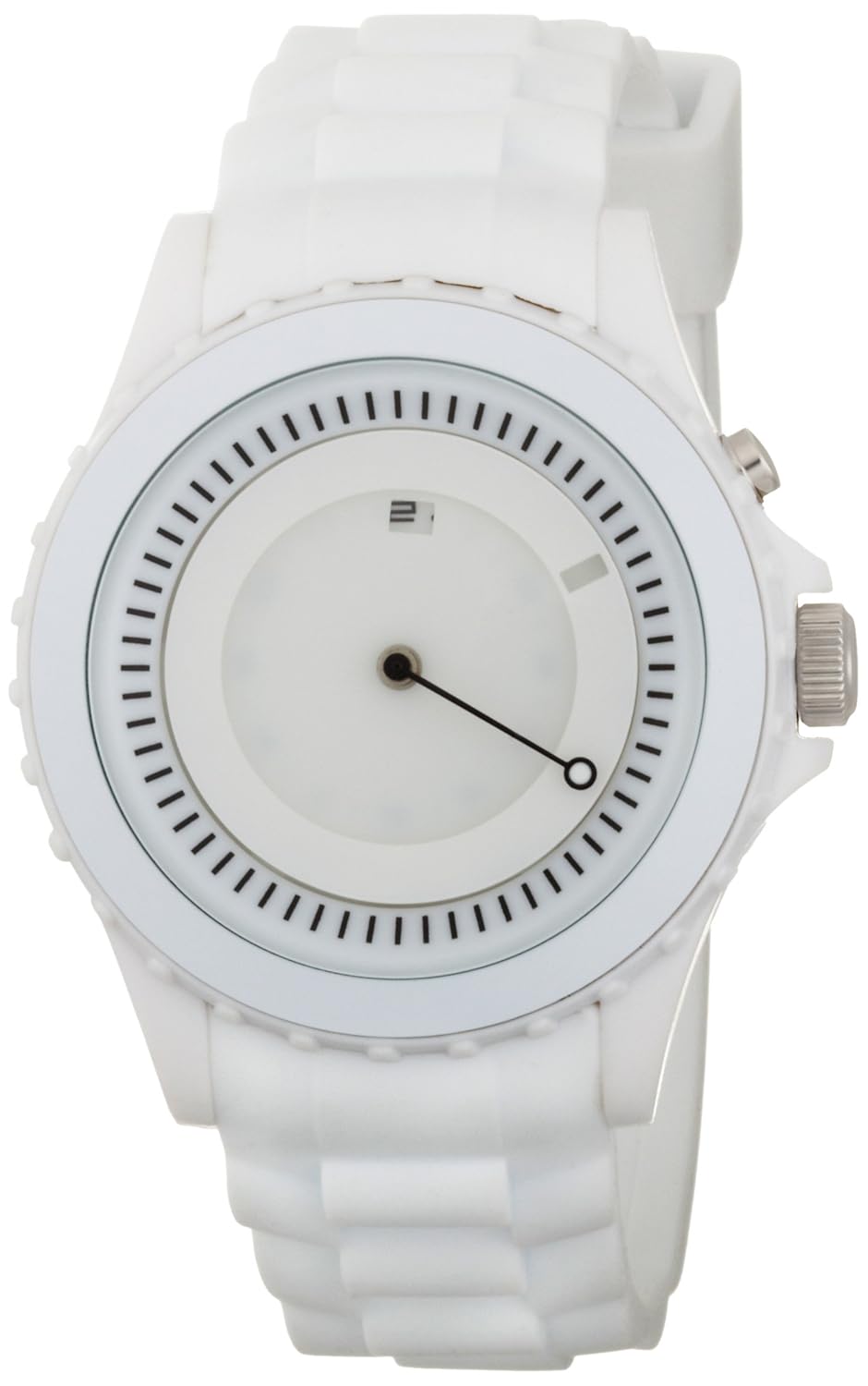 Flud Unisex THN006 Backlit Analog Movement White Watch : Amazon.in: Fashion