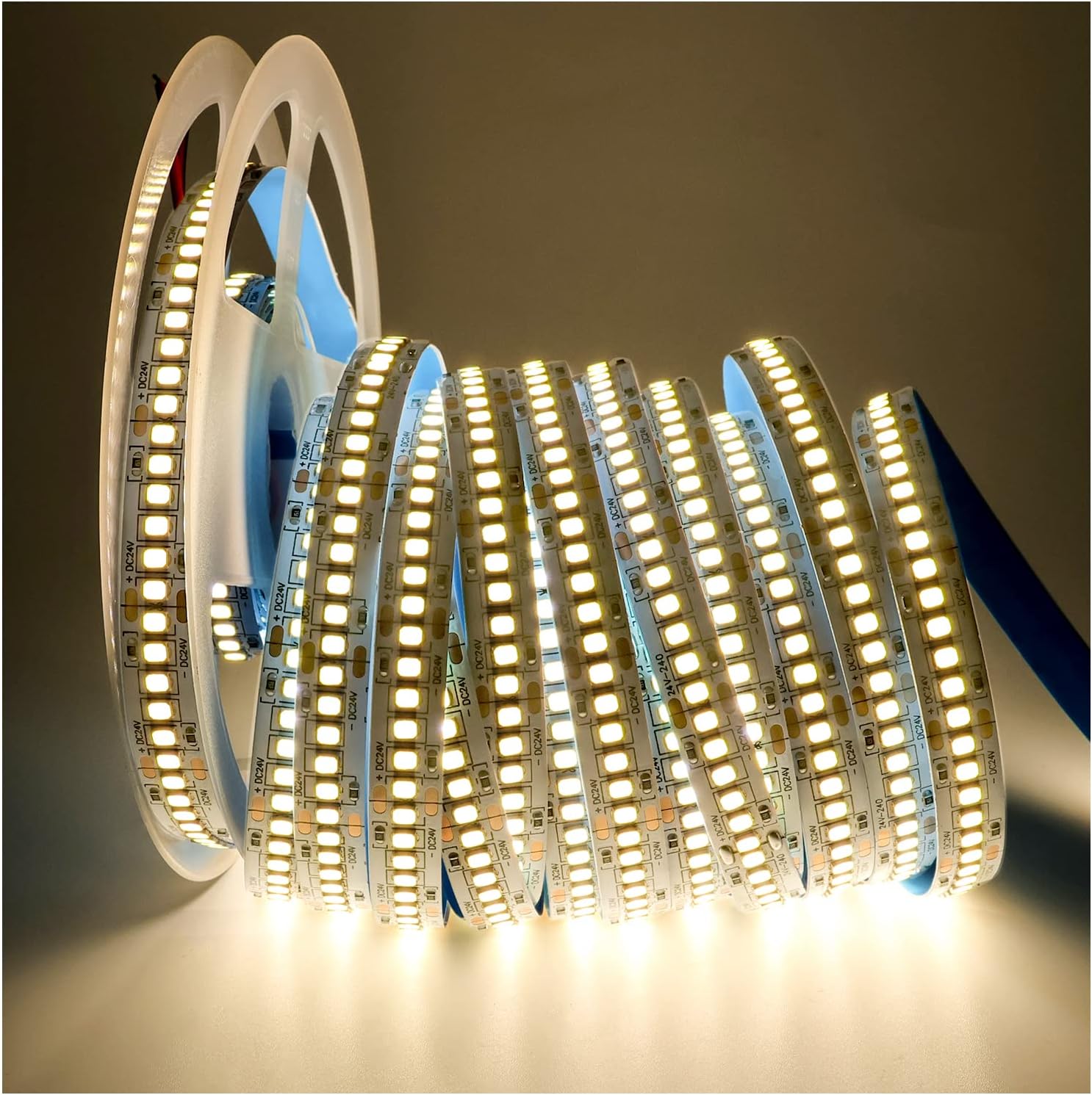 GOMING 24V COB LED Strip Natürliches Weiß 4000K 5M LED Streifen 480LED ...
