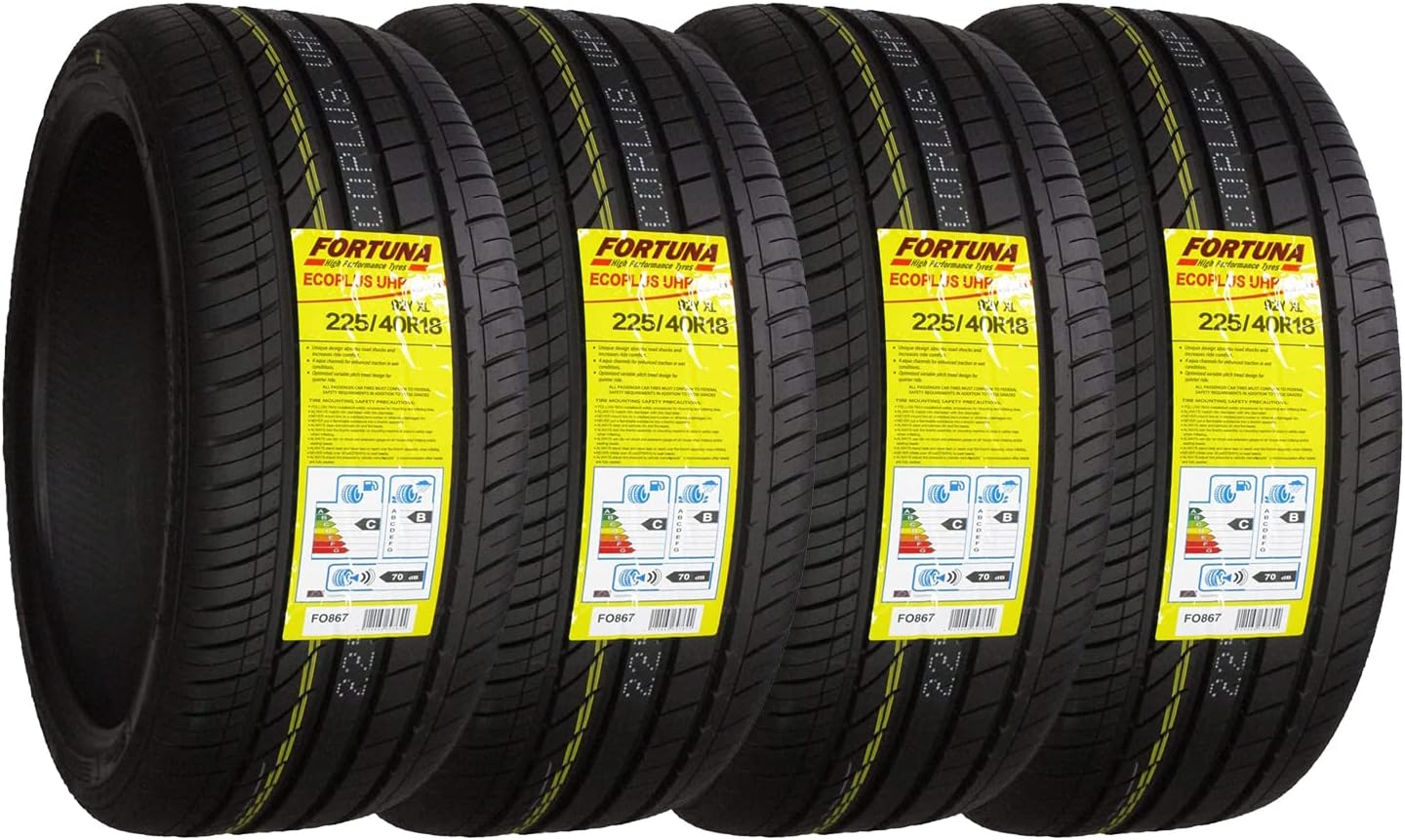 Amazon | フォーチュナ(FORTUNA) サマータイヤ ECOPLUS UHP 225/40R18 92Y 4本セット | タイヤ | 車＆バイク