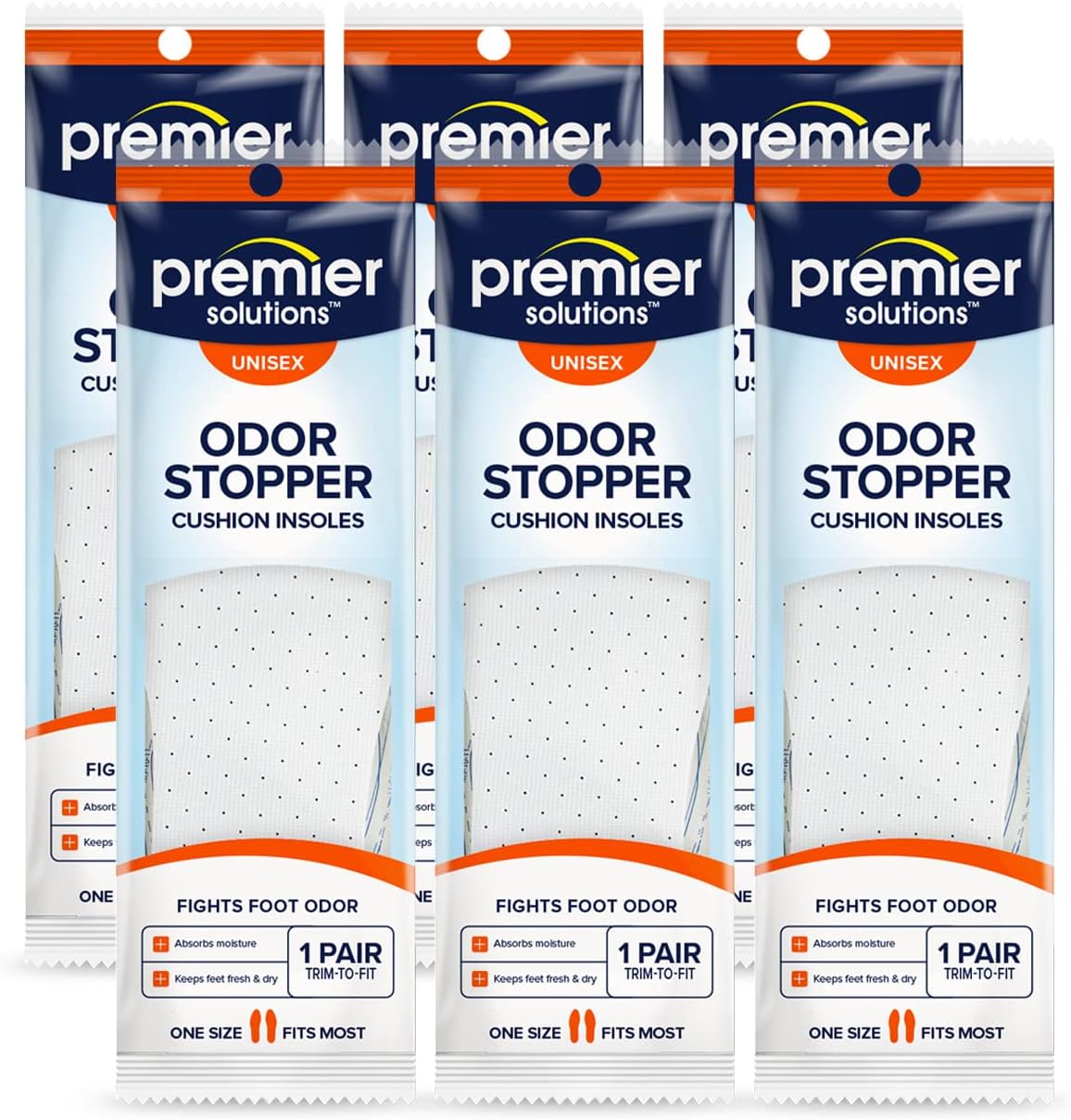 Amazon.com: Premier Solutions™ Odor Stopper Insoles, Unisex, Cut to ...