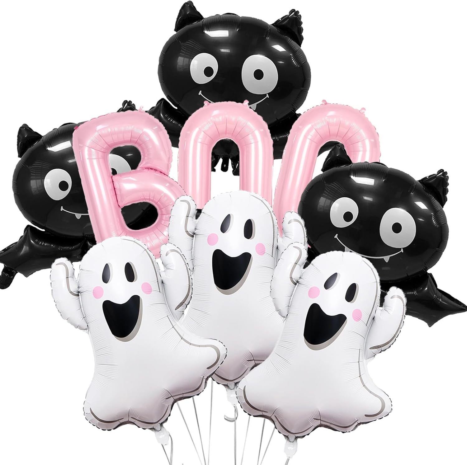 Amazon.com: Cheosruy 9Pcs Halloween Balloons Decorations Halloween Pink ...