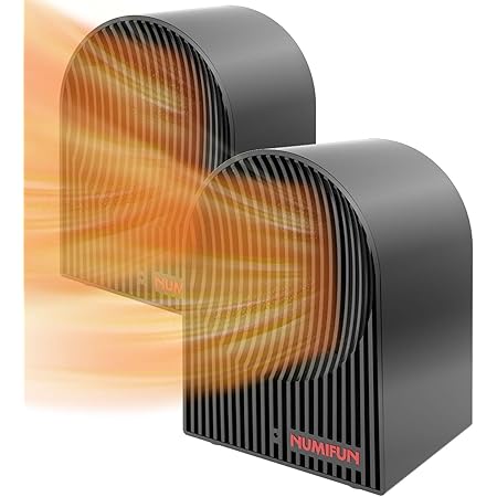 Amazon.com: Space Heater Indoor Pack of 2 Small Desk Heaters Personal ...