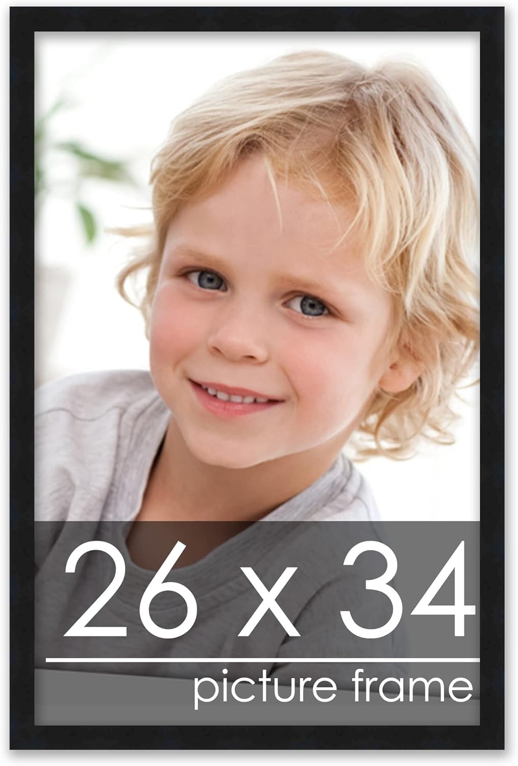 Amazon.com - 26x34 Frame Black Picture Frame | Solid Wood | with UV ...