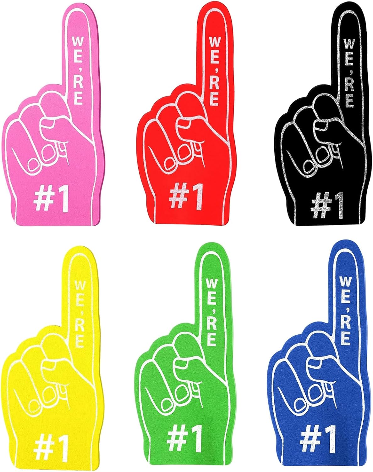 ALEGRE® 6 Unidades de Dedos de Espuma, Mini Dedo Número 1, Accesorios ...