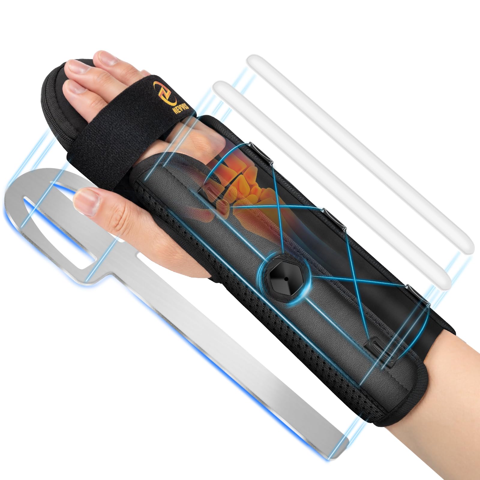 Resting Hand Splint With Adjustable Knob Carpal Tunnel Wrist Brace ...
