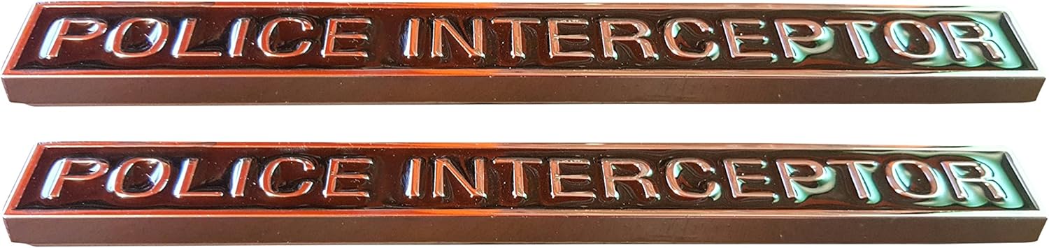 Amazon.com: Muzzys (SET OF TWO) Police Interceptor Badge Emblems ...