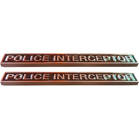 Amazon.com: Muzzys (SET OF TWO) Police Interceptor Badge Emblems ...