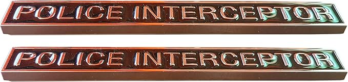 Amazon.com: Muzzys (SET OF TWO) Police Interceptor Badge Emblems ...