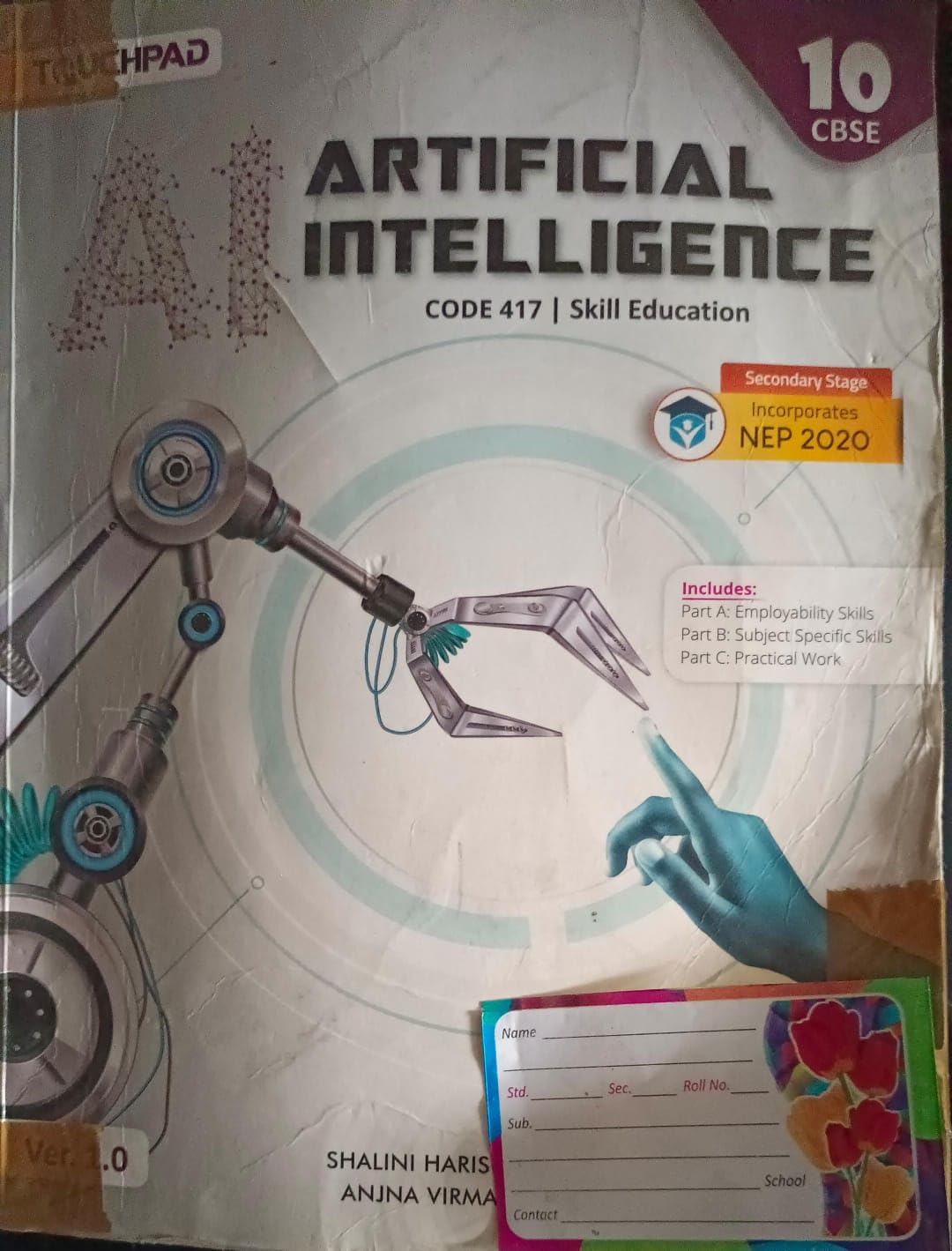 Touchpad AI Artificial Intelligence Class 10 By Shalini Harisukh ...