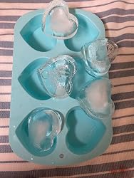 Amazon.com: 2 Pack Heart Shpaed Ice Cube Trays with Lids, Heart ice ...