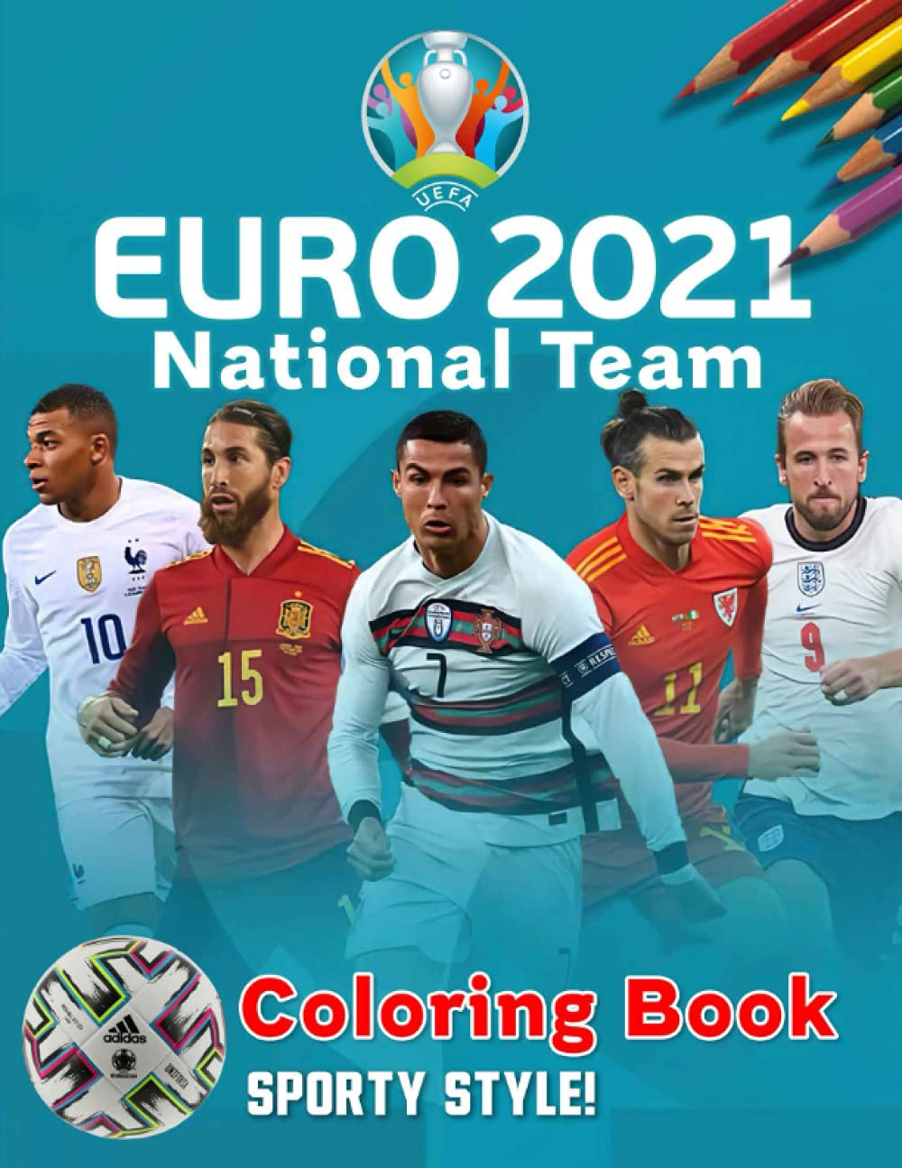 Buy Sporty Style! - Euro 2021 National Teams Coloring Book: European ...