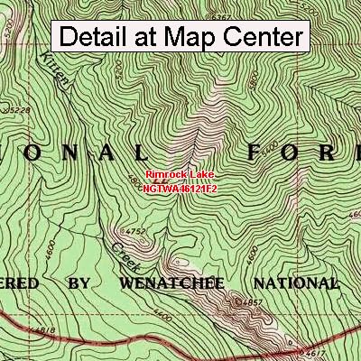 Amazon.com : USGS Topographic Quadrangle Map - Rimrock Lake, Washington ...