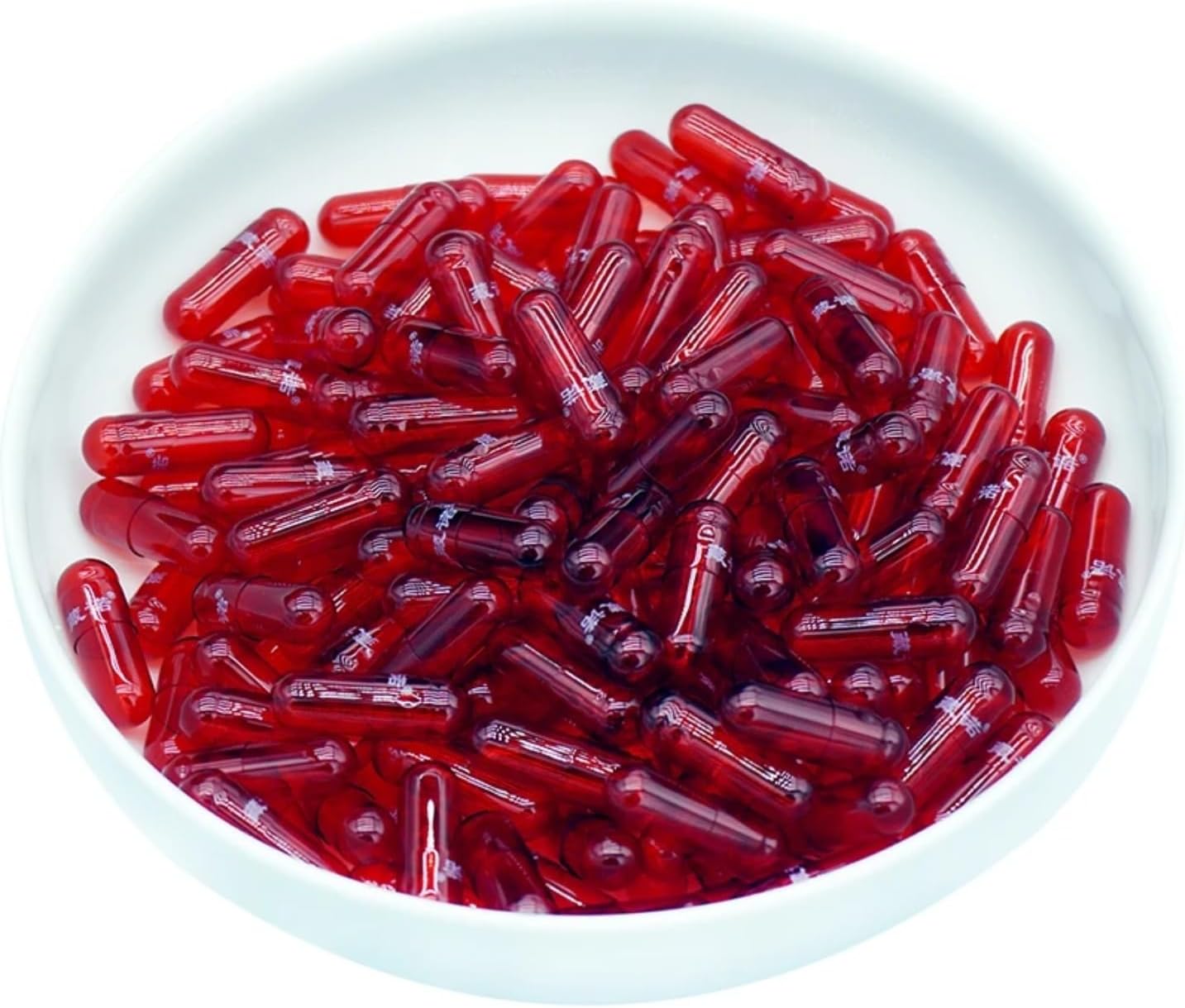 Amazon.com: Capsule Castle Red Translucent Size #1 Capsules 500 ...