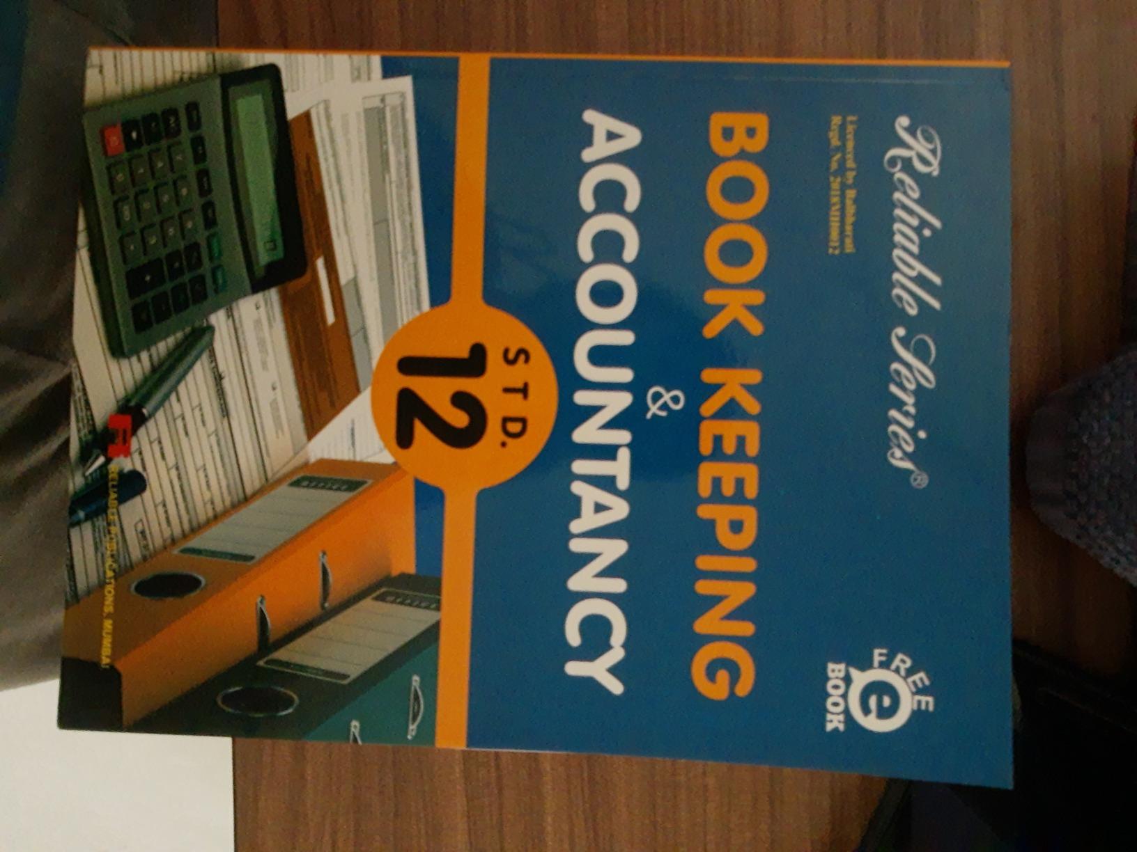 Std 12 Book Keeping & Accountancy | Commerce | Reliable Series | HSC ...