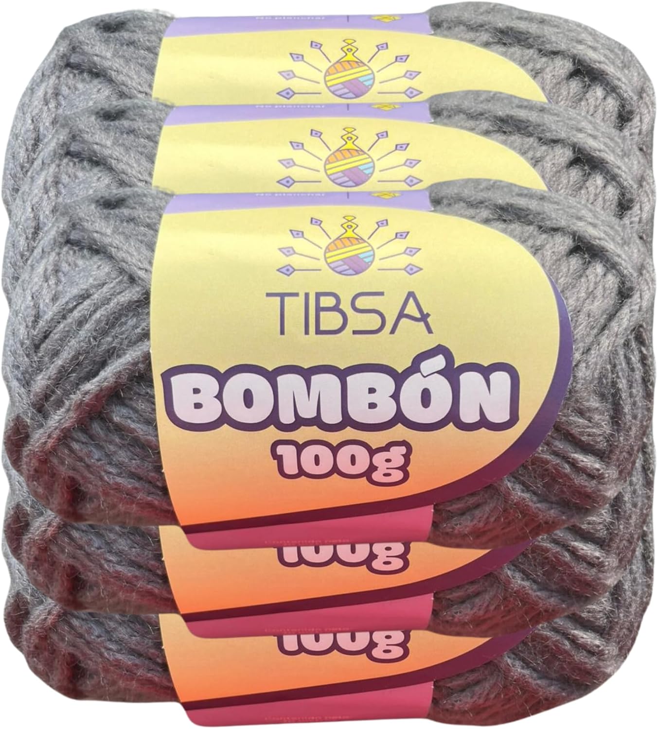 TIBSA Bombón - Estambre grueso ideal para principiantes - Paquete de 5 ...