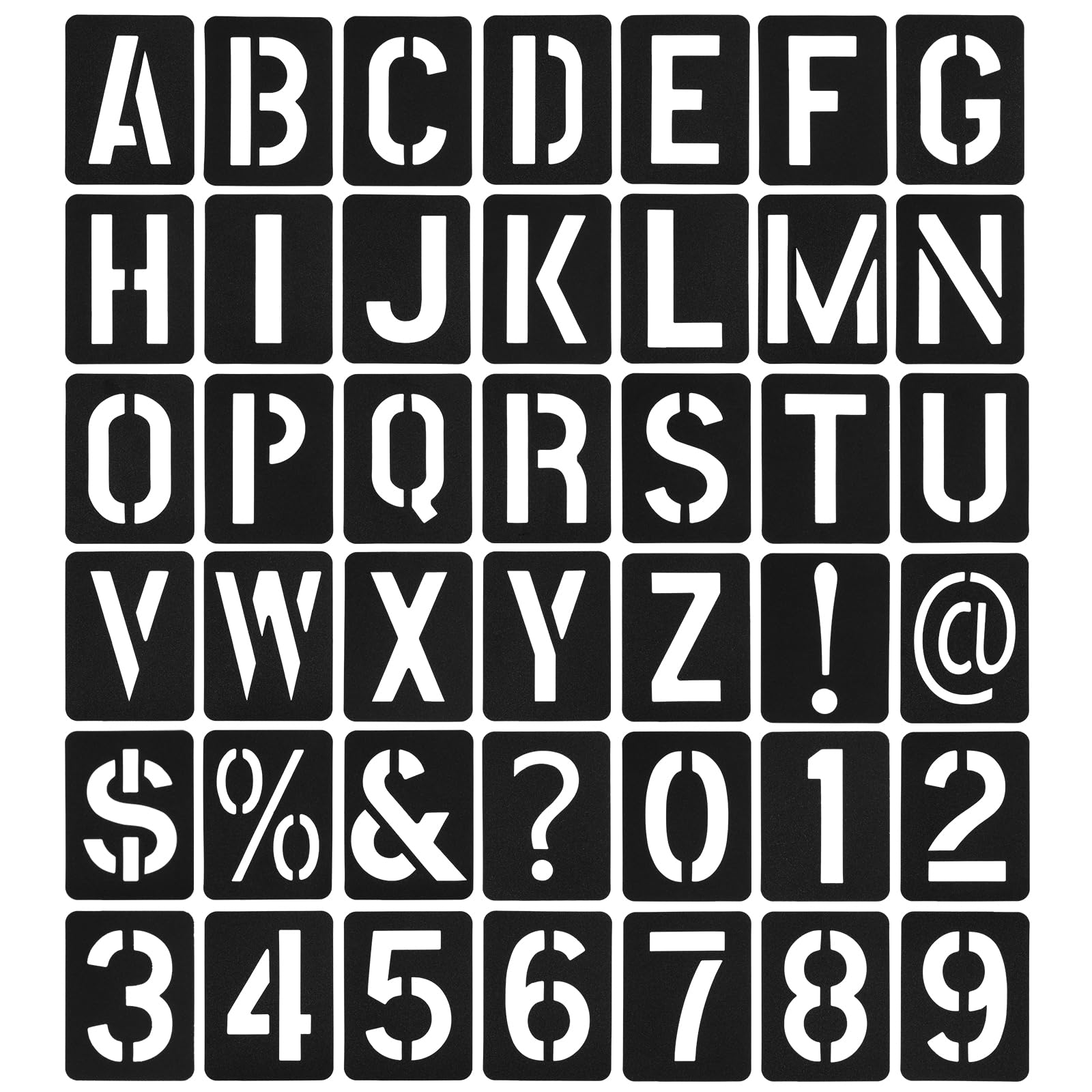 Snapklik.com : Nfvjfxz 42 Pcs 3 Inch Reusable Alphabet Number Stencils ...