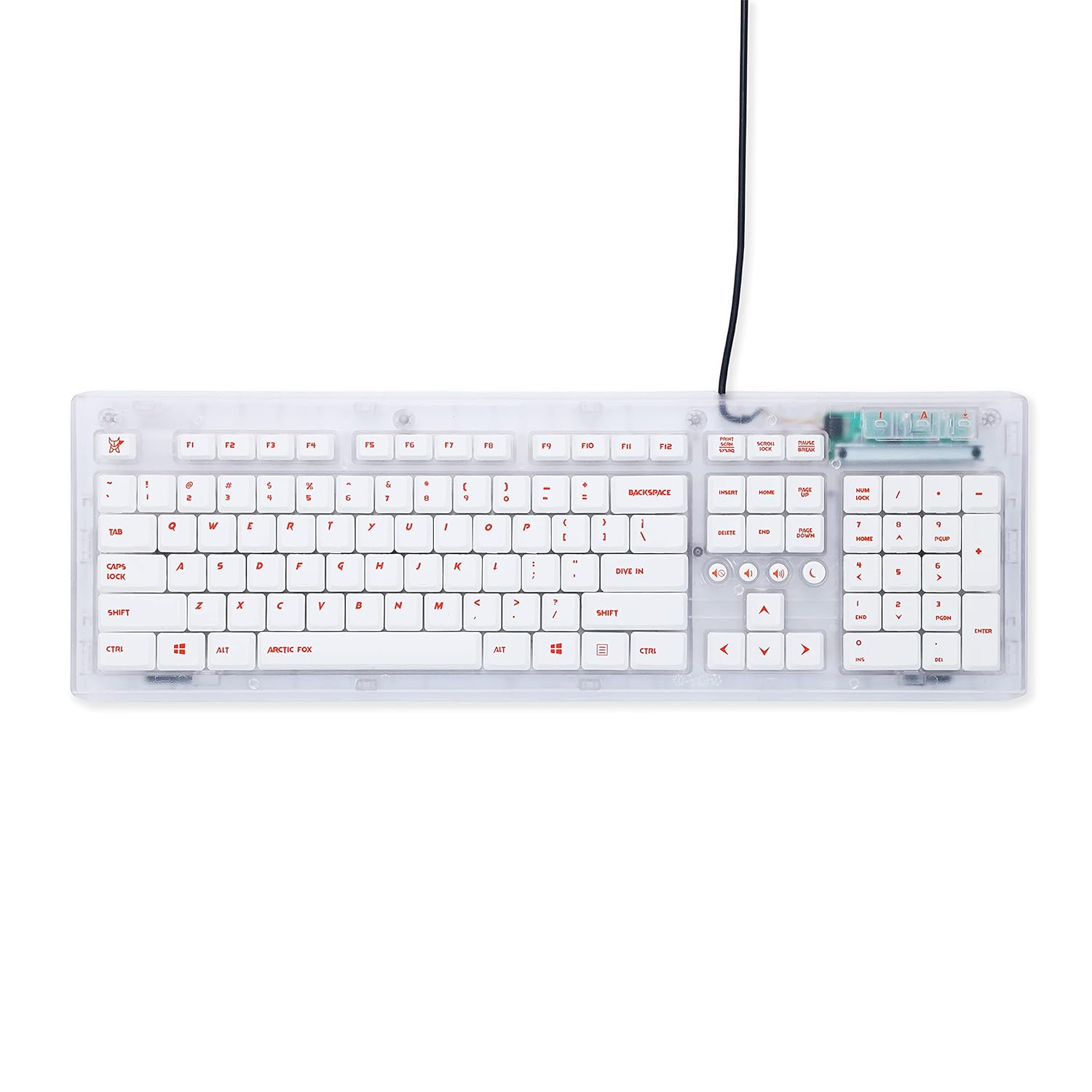 Amazon.in: Buy Arctic Fox Crystal Wired Keyboard Online at Low Prices ...