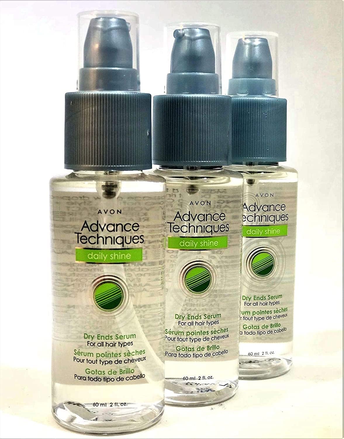 Amazon.com : 3 Pk, Avon Advance Techniques Daily Shine Dry Ends Serum ...