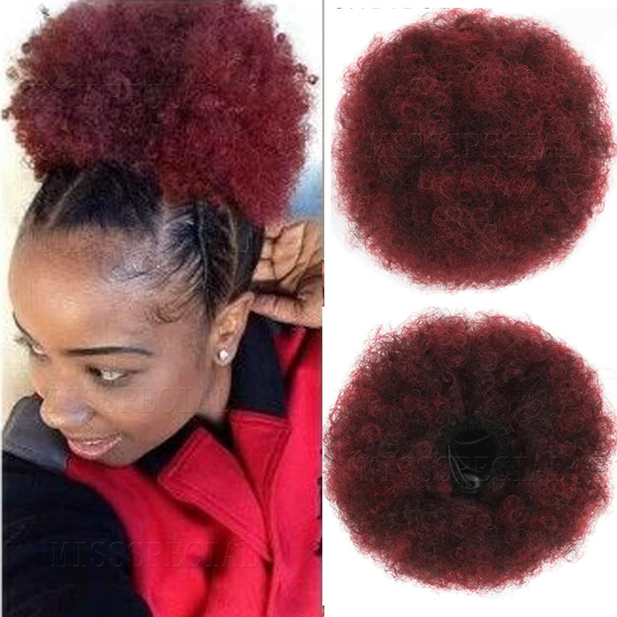 Amazon.com : MISSSPECIAL Afro Puff Drawstring Ponytail Extension for ...