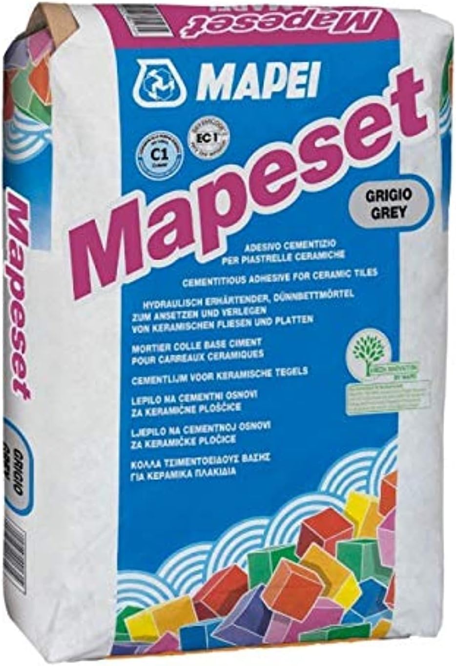 MAPEI Mapeset 20KG Cement based adhesive for tiles: Buy Online at Best ...