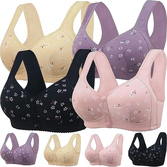 Daisy Bras for Women, 2025 New Front Snap Bras for Senior Women, Daisy ...