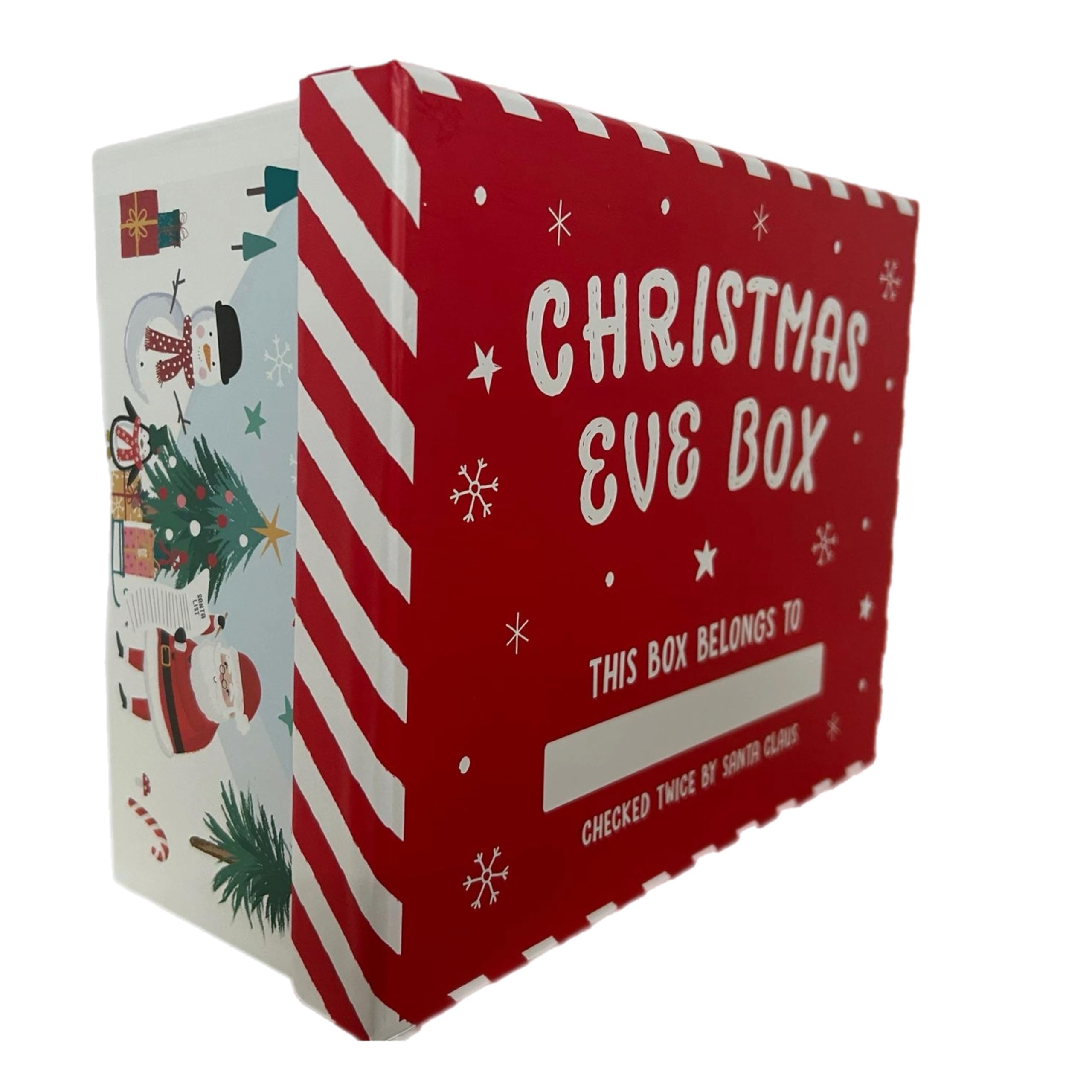 eBoutik - Festive Christmas Eve Box with Letter to Santa, Door Hook, Story Book, and Reusable ...