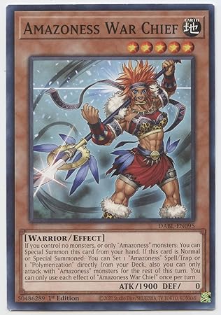Amazon.com: Yu-Gi-Oh! Amazoness War Chief - DABL-EN095 - Common - 1st ...