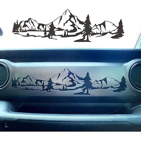 Amazon.com: Zxiaochun Dashboard Glove Box Mountain Scene Vinyl Decal ...
