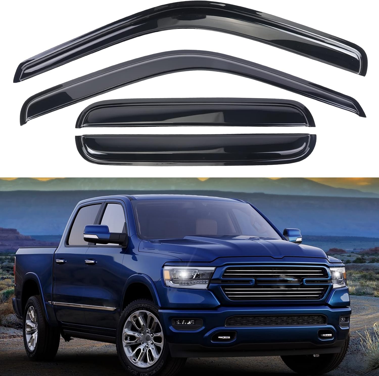 Amazon.com: LONGKEES Window Visor Rain Guards Compatible with 2019 2020 ...