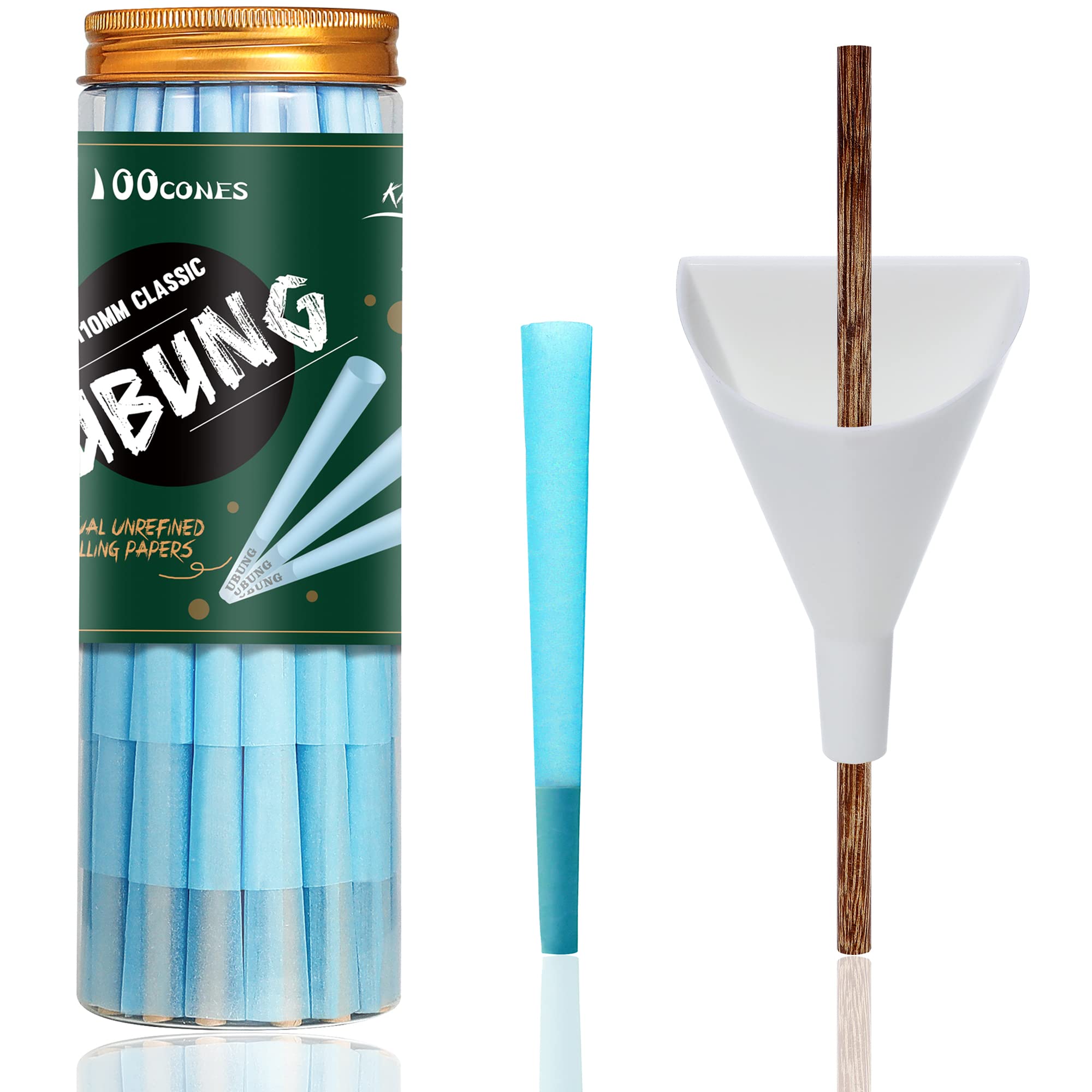 UBUNG CONES 100 Pack king size blue pre rolled cones with tips blue ...