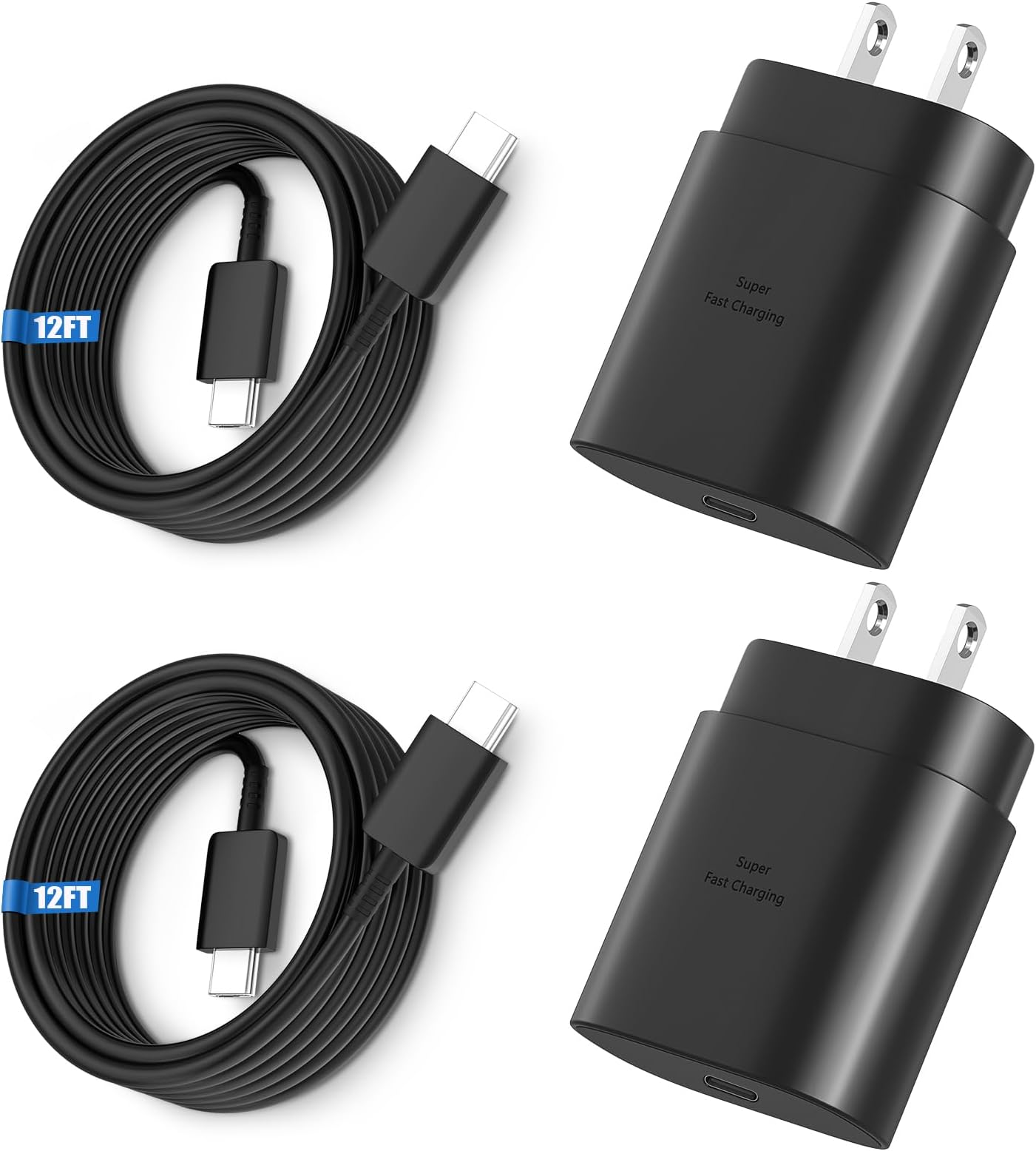 Amazon.com: Samsung S24 Super Fast Charger 25W Dual Port USB Type C ...