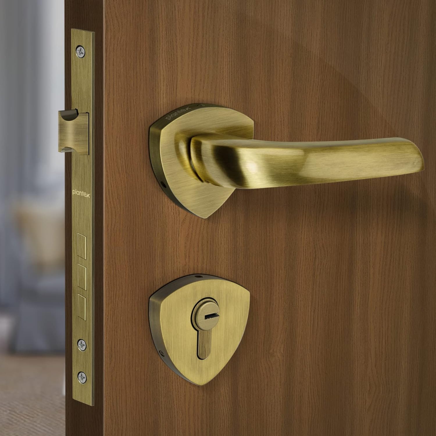 Plantex Door Lock-Fully Brass Main Door Lock with 4 Keys/Mortise Door ...