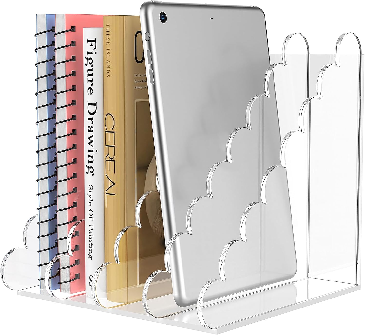 Amazon.com: YAGELI Acrylic Magazine File Holder – Clear Desk Organizer ...