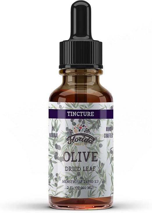 Amazon.com: Organic Olive Leaf Tincture, Olive Extract Liquid (Olea ...