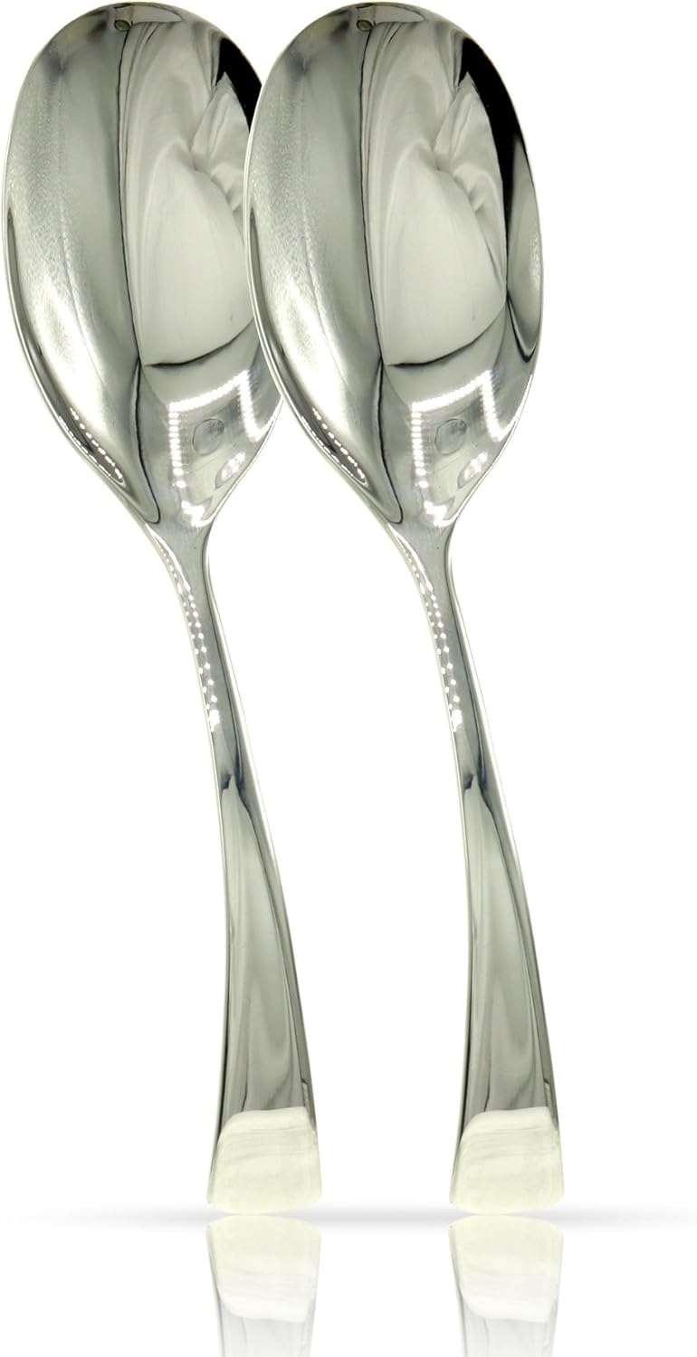Amazon.com | Large Buffet Serving Spoons - MIJIG Set of 2 Custom ...