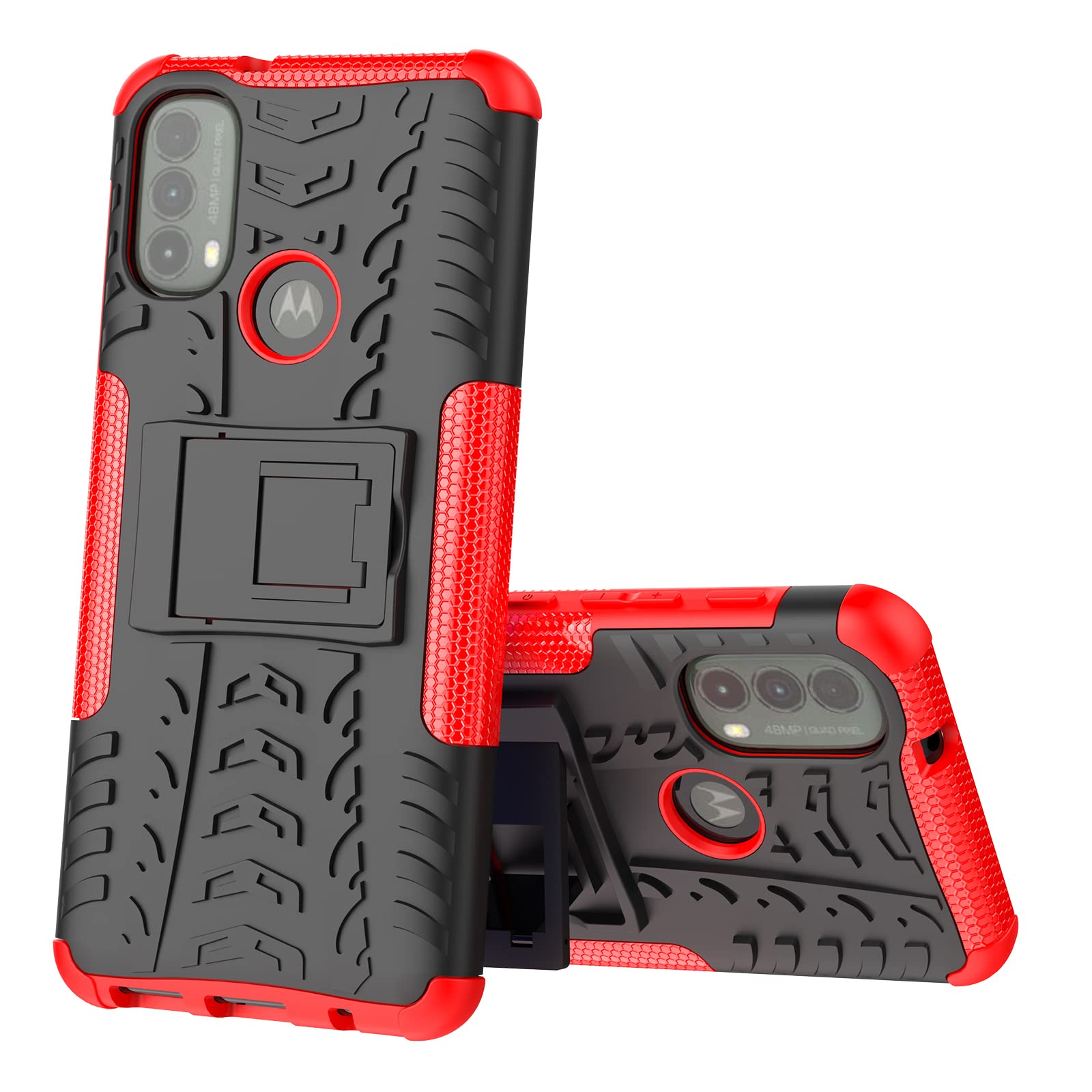 For Motorola G13 G23 G53 E13 E20 g32 E22 Case Armor Shockproof Stand ...