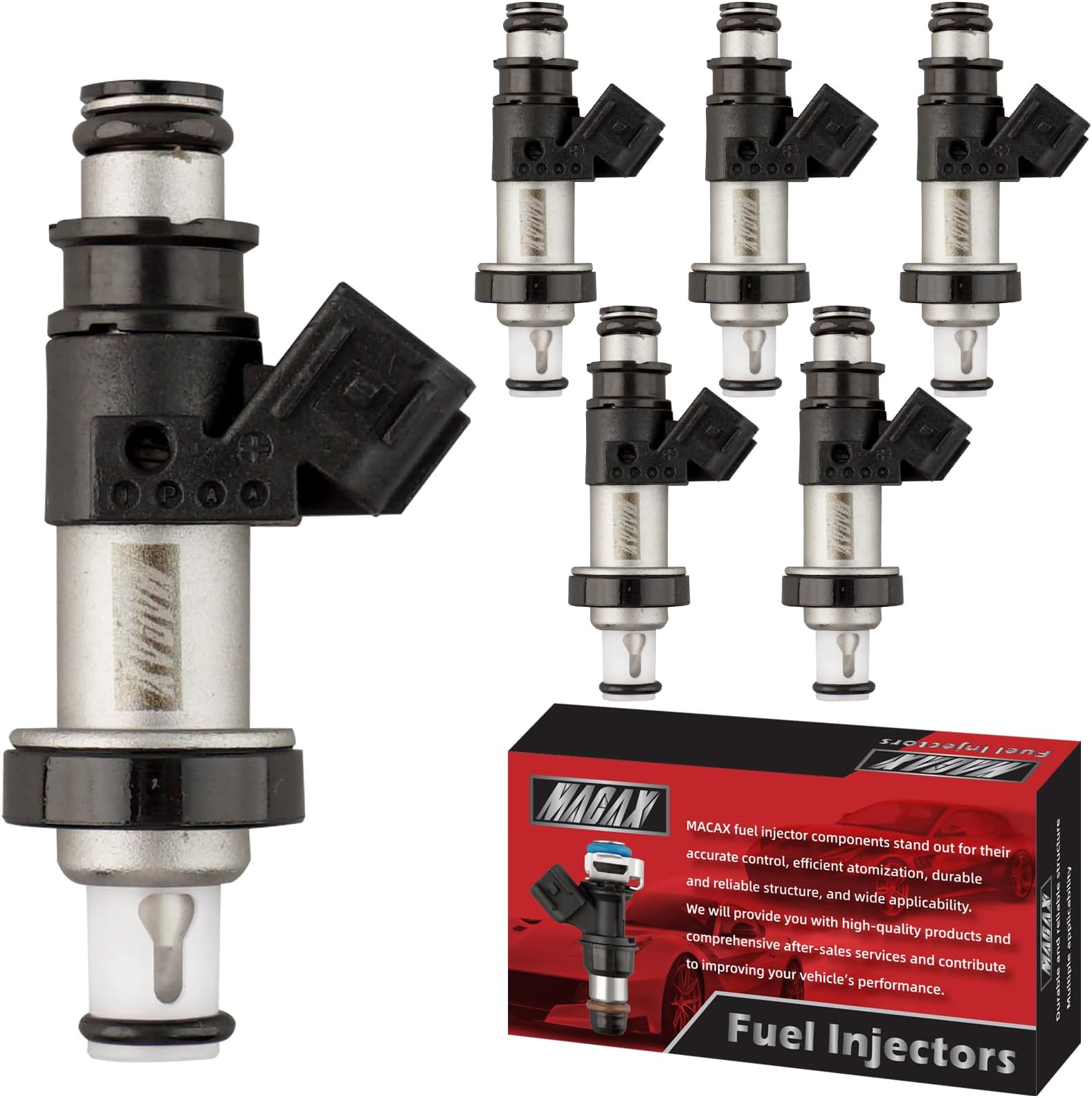 Amazon.com: MACAX Set of 6 Fuel Injectors 06164-P8E-A00 FJ490 ...