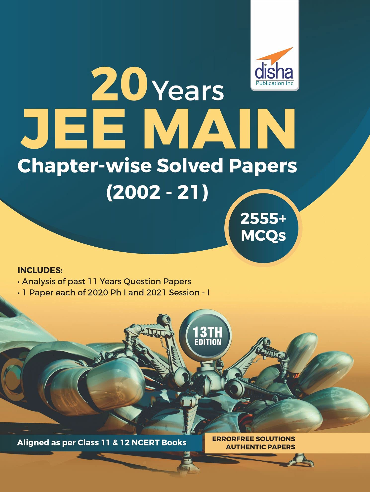 Buy 20 Years JEE MAIN Chapter-wise Solved Papers (2002 - 21) 13th ...