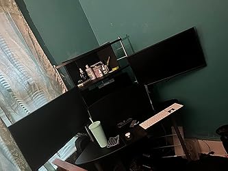 Amazon.com: HOMCOM Arch Tower Computer Desk Compact Modern Home Office ...