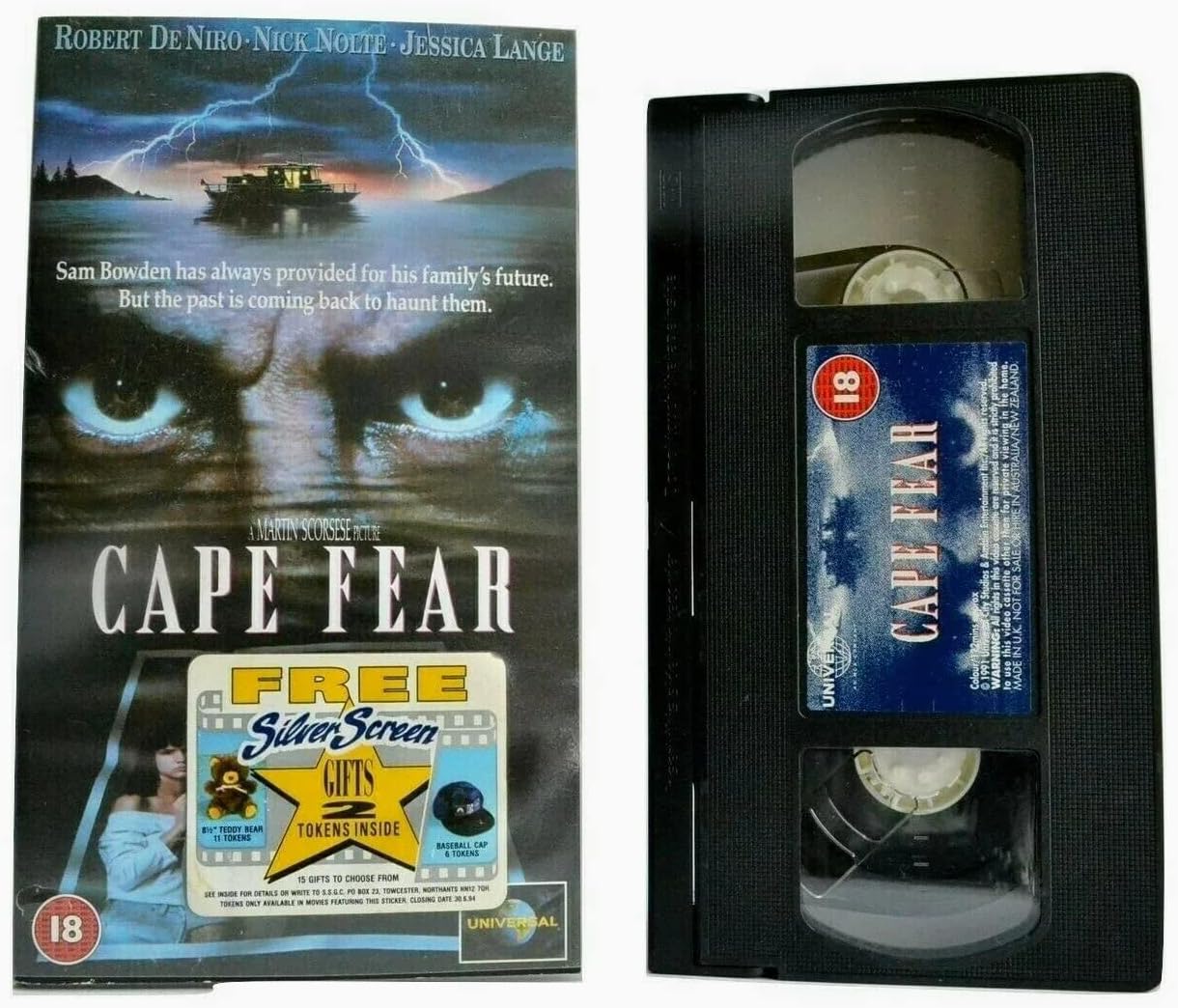Amazon.com: Cape Fear [VHS] : Robert De Niro, Nick Nolte, Jessica Lange ...