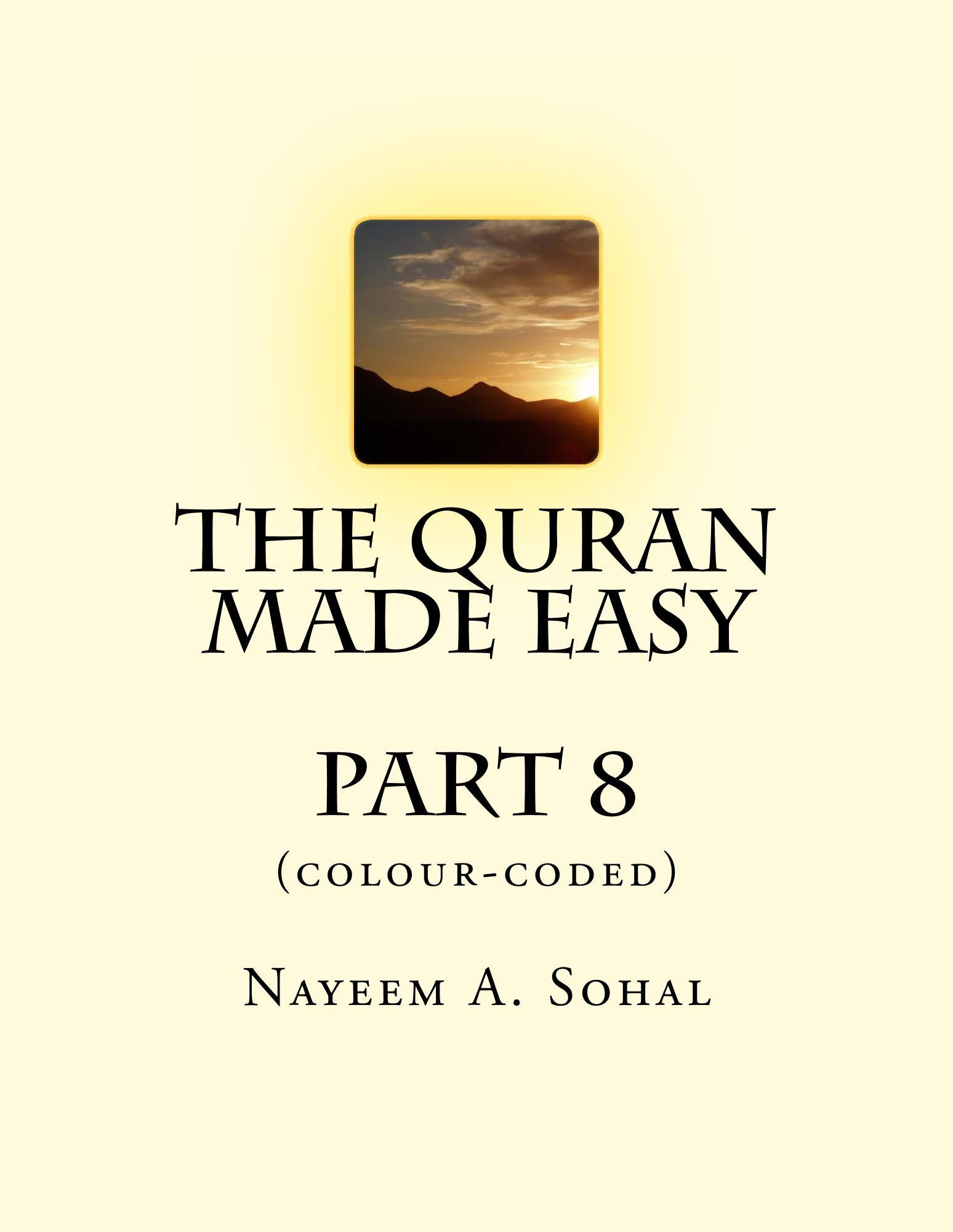 Buy The Quran Explained (colour-coded) - Part 8 (The Quran Made Easy ...