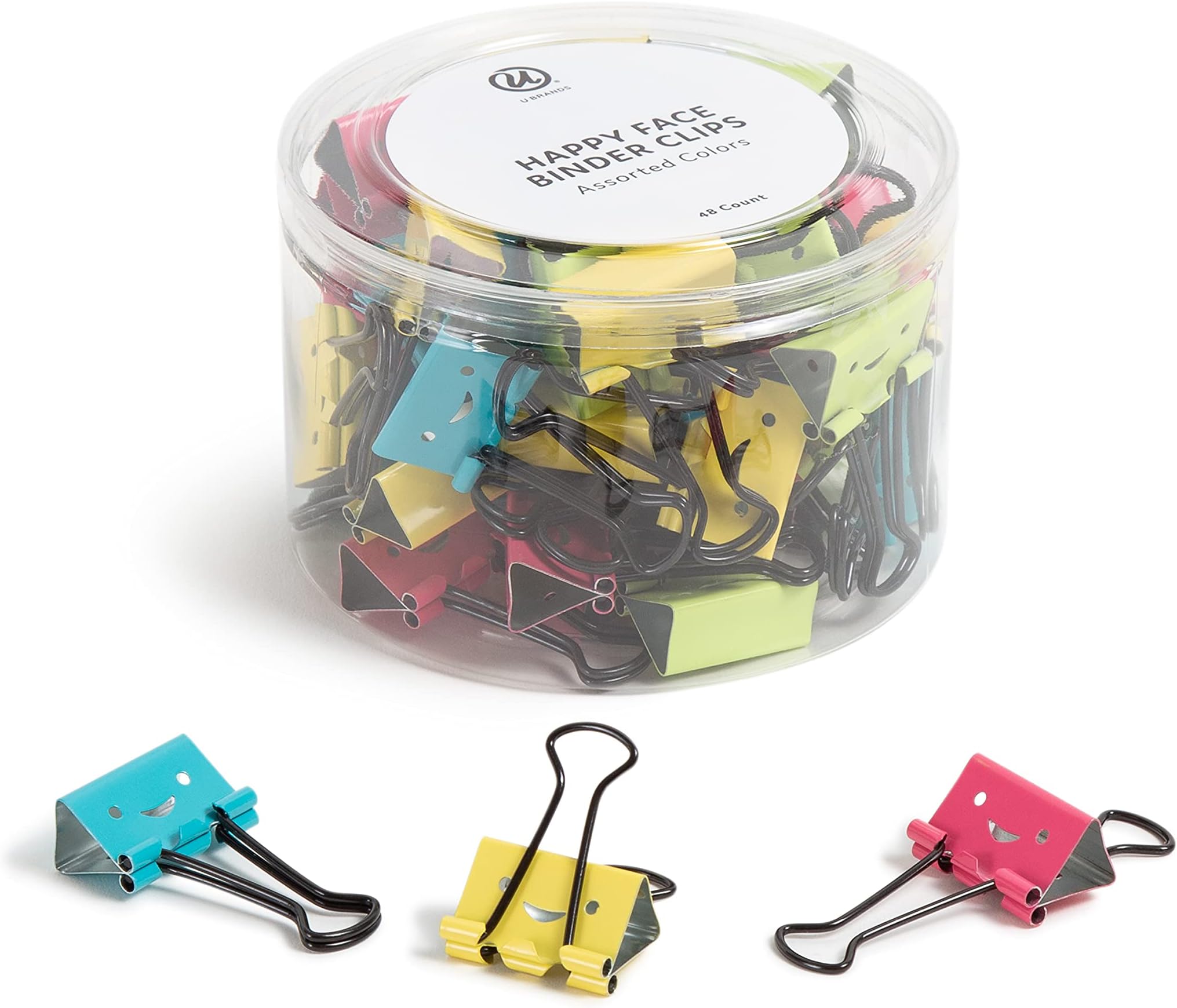 Amazon.com : U Brands Flower Binder Clips - Assorted Patterns - Paper ...