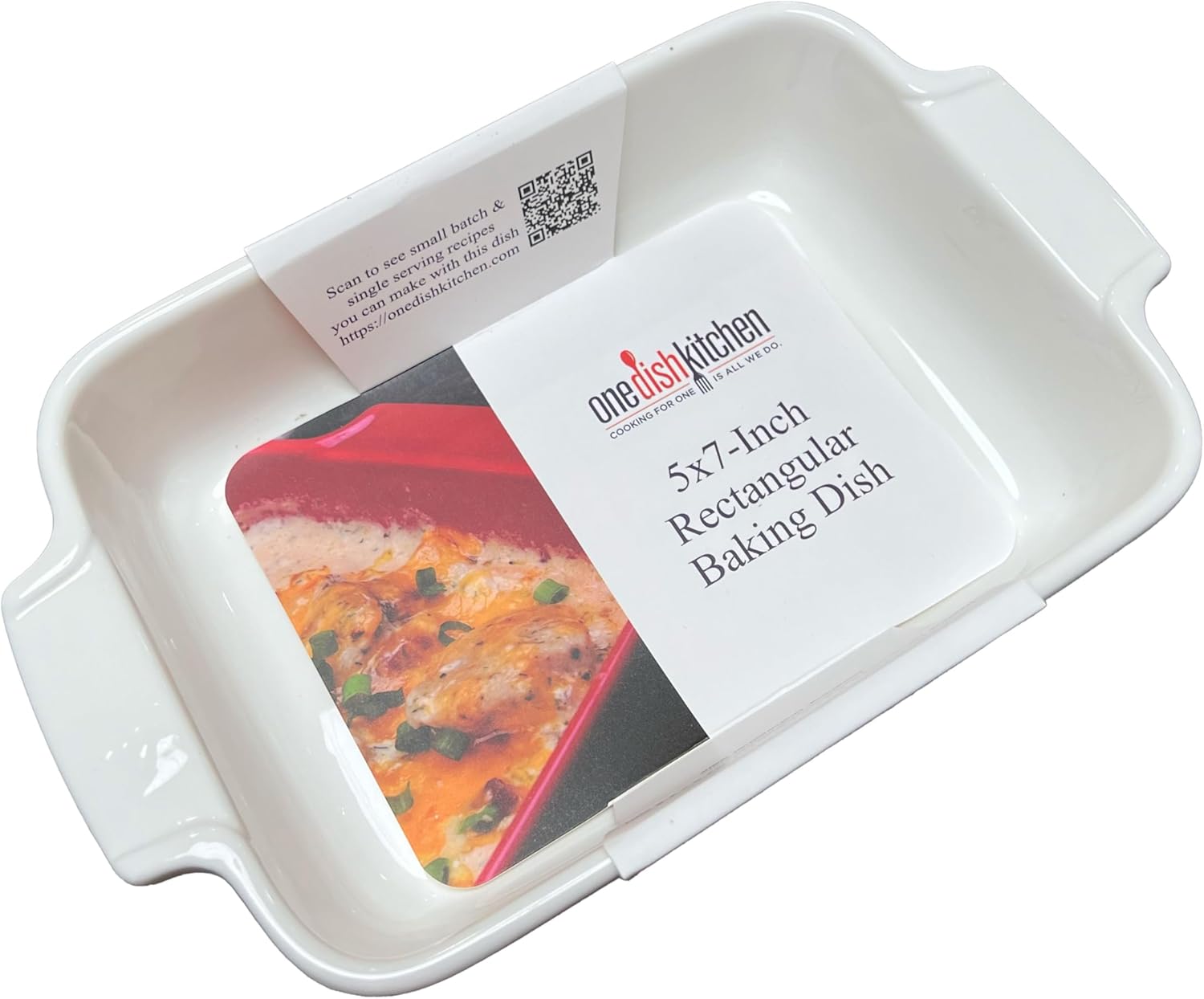 Amazon.com: 5 x 7 inch Ceramic Rectangle Baking Dish - 33OZ Casserole ...