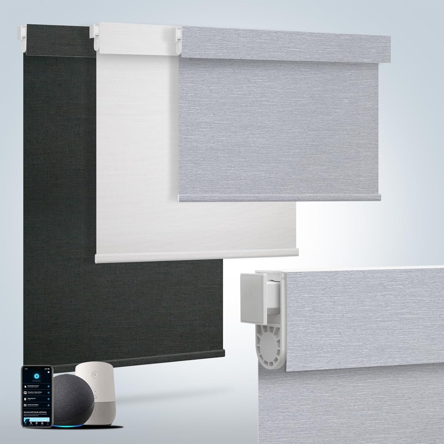 Amazon.com: Motorized Blinds for Windows - Hapadif Roller Window Shades ...