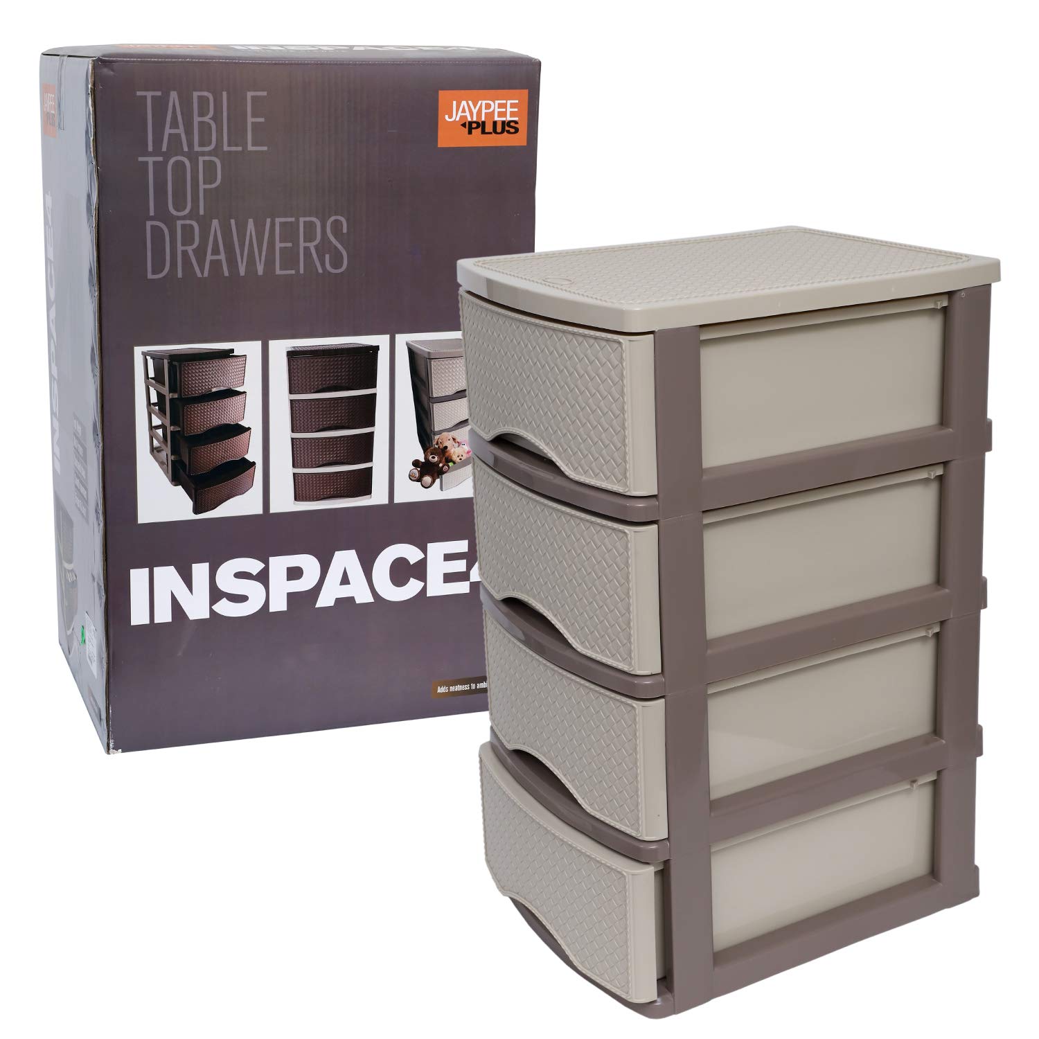 JAYPEE Plus Multi-Purpose Modular Cabinet Drawer Inspace 4, 4 Drawers ...