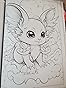 Fantasy Creatures Coloring Book: Kawaii coloring book with cute fantasy ...
