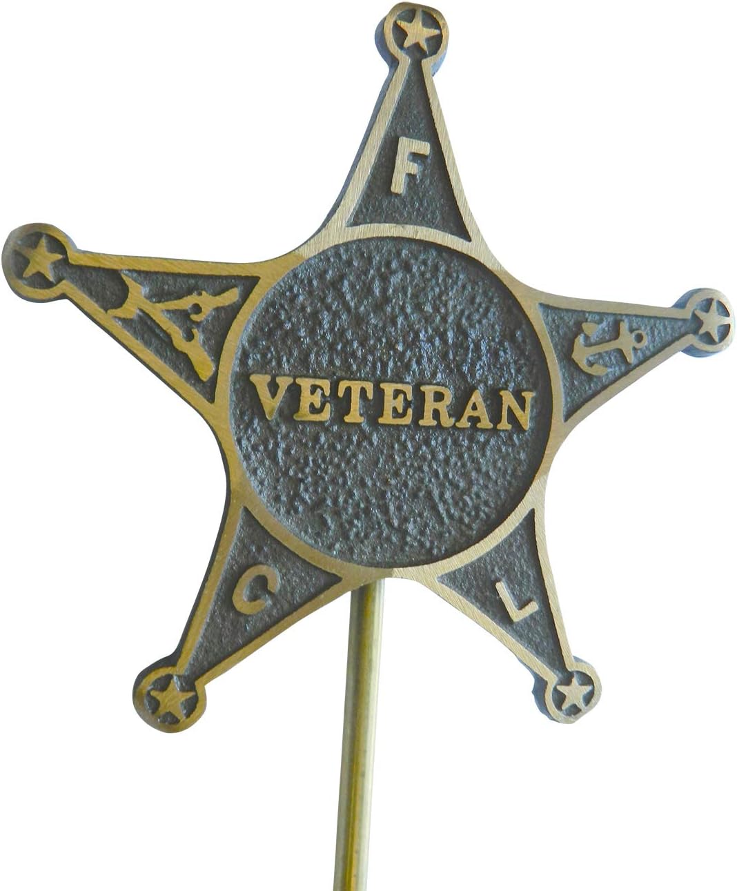 Amazon.com : Veteran Cast Bronze Grave Marker - Fraternity, Charity ...