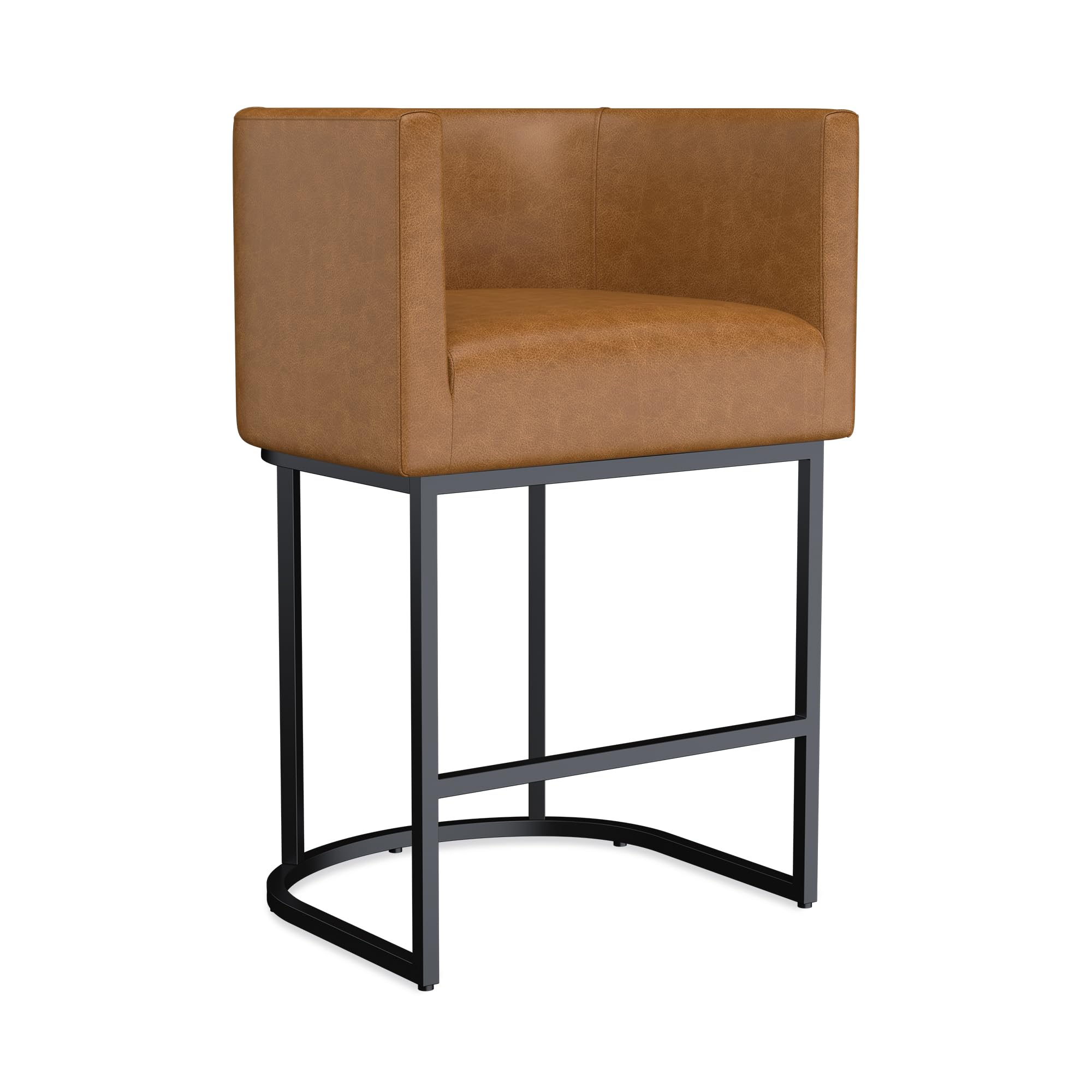 Amazon.com: Erdoru 26.4" H Counter Height Bar Stool, Modern Barrel ...