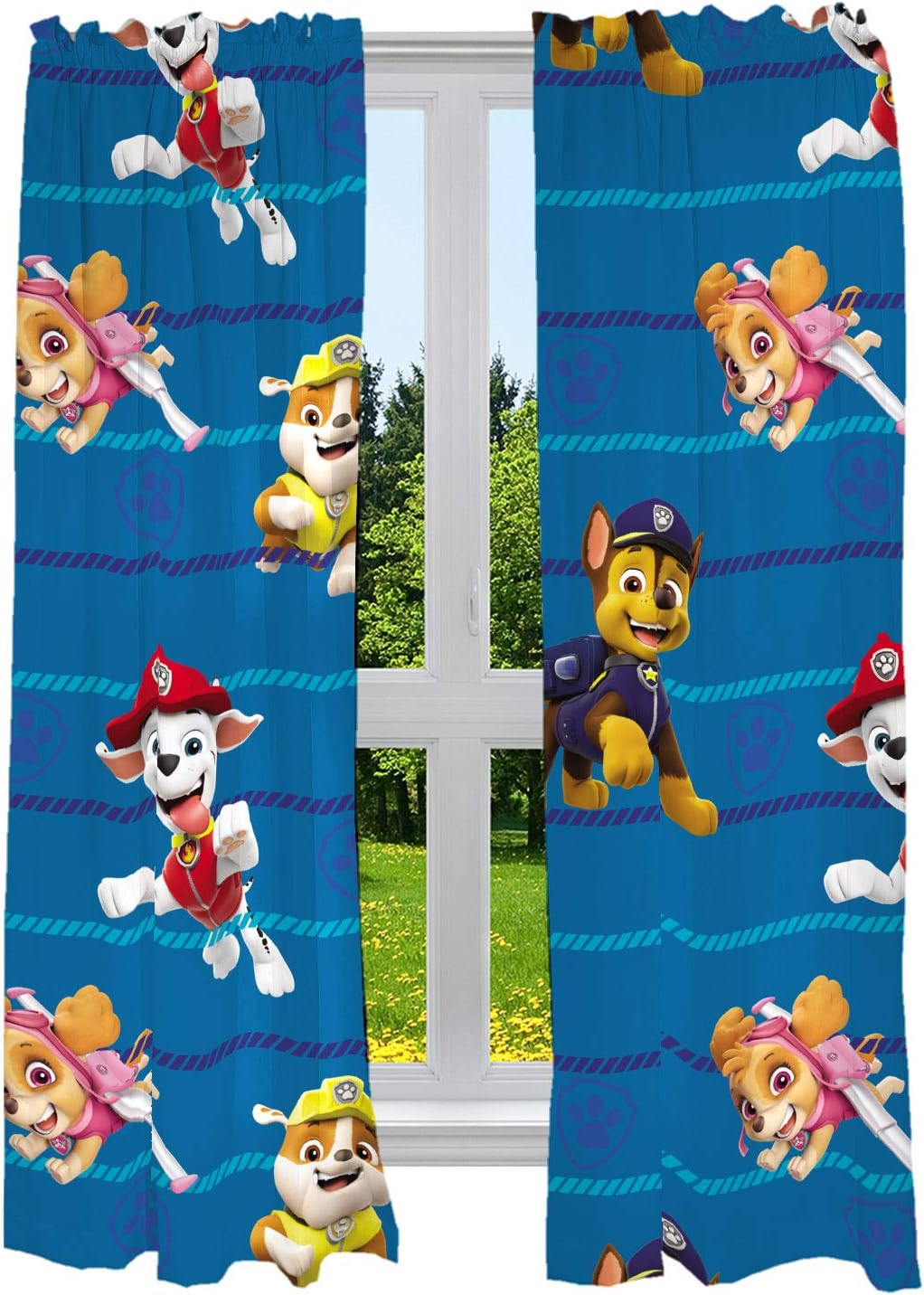 Amazon.com: Nickelodeon Paw Patrol Kids Room Window Curtain Panels with ...