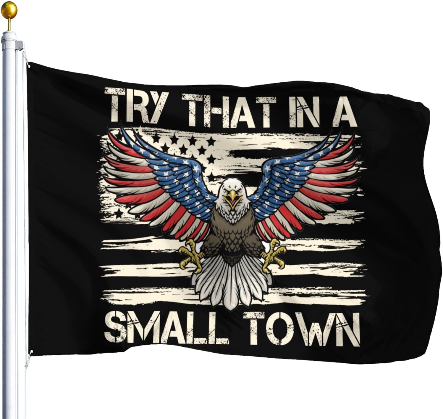 Amazon.com: try that in a small town hat Flags small town Flag ...